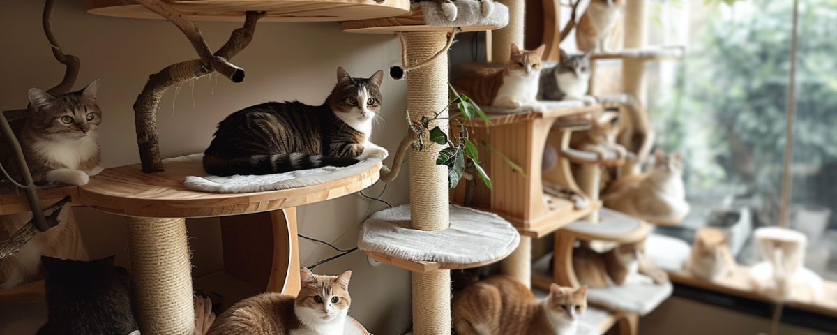 Indoor Cat Activity Center Design - Catsky